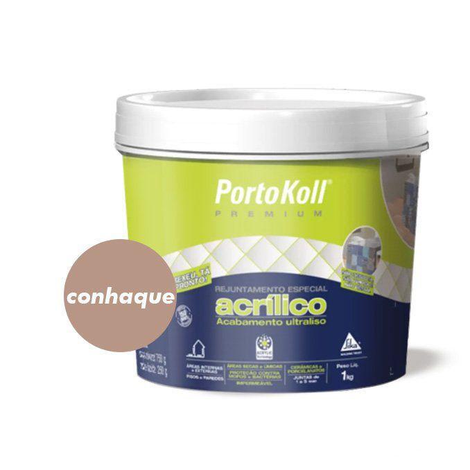 Rejunte Especial Acrílico Cor Conhaque de 1kg Porto Koll - Rejunte ...