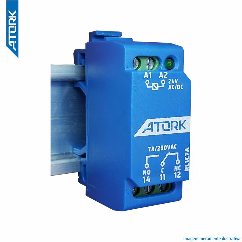 Rele acoplador interface rl1c7a 24v ac/dc atork - Relé - Magazine Luiza