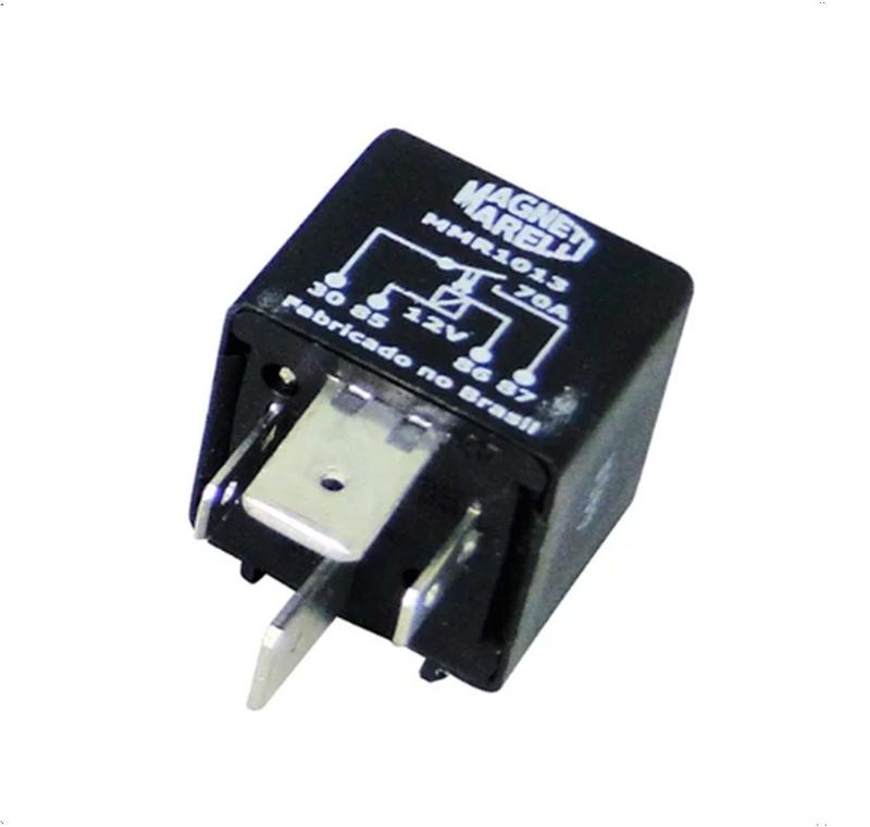Rele auxiliar 12v 70a terminal largo c/ suporte magneti marelli - Relé ...