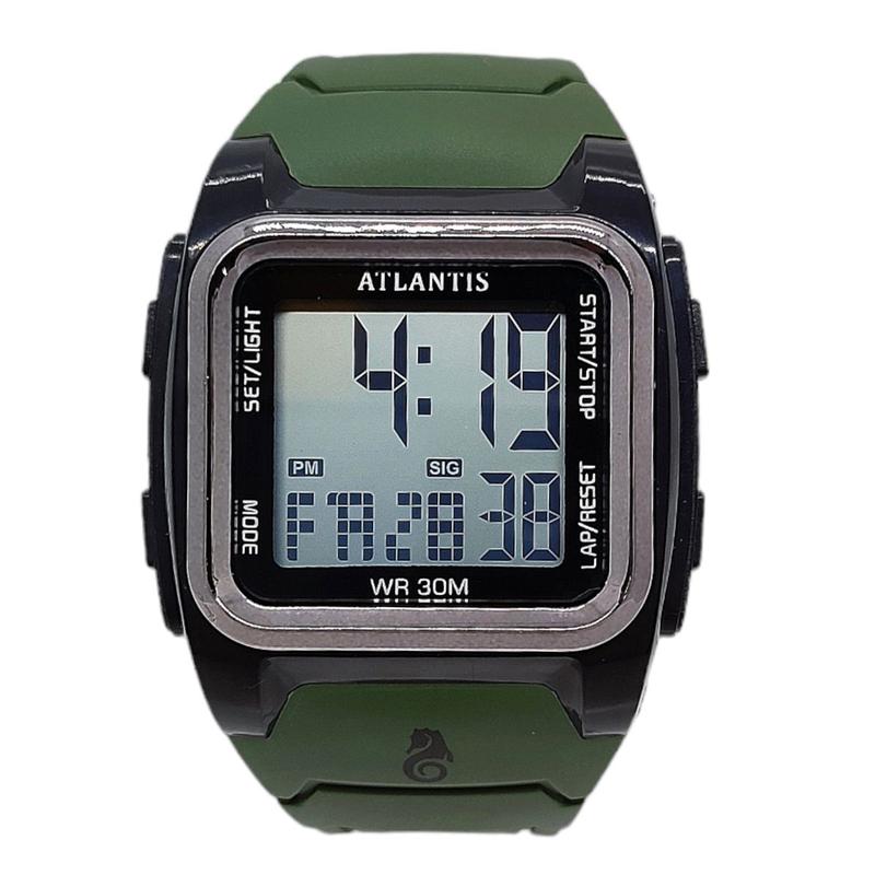 Relógio Atlantis Digital Com Luz Alarme Data Resistente Água - Relógio Masculino - Magazine Luiza
