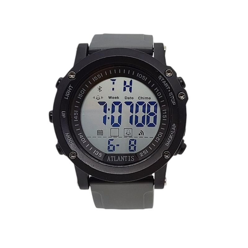 Relógio Atlantis Digital Com Luz Alarme Data Resistente Água - Relógio ...