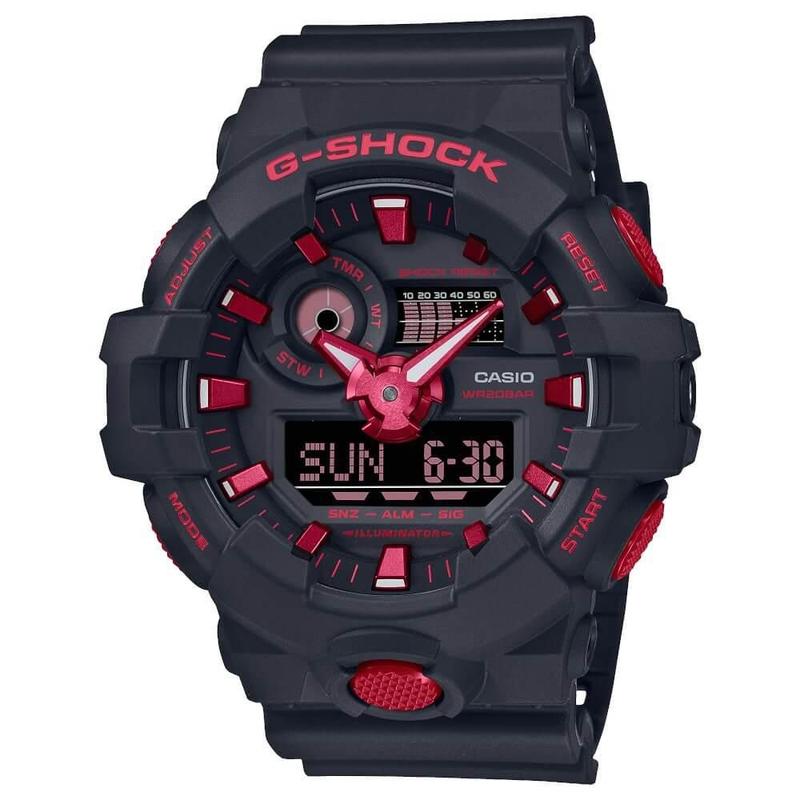 Relógio Casio G-Shock Masculino GA-700BNR-1ADR Ignite Red - Relógio ...