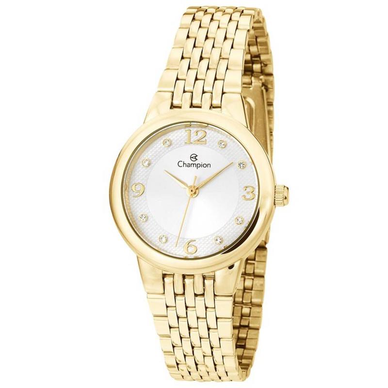 Relógio Champion Dourado Feminino 50 Metros Ch24857h - Relógio Feminino ...