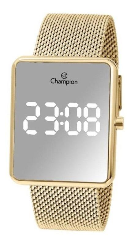 Relógio Champion Feminino Espelhado - Digital Led - Ch40080b Cor da ...