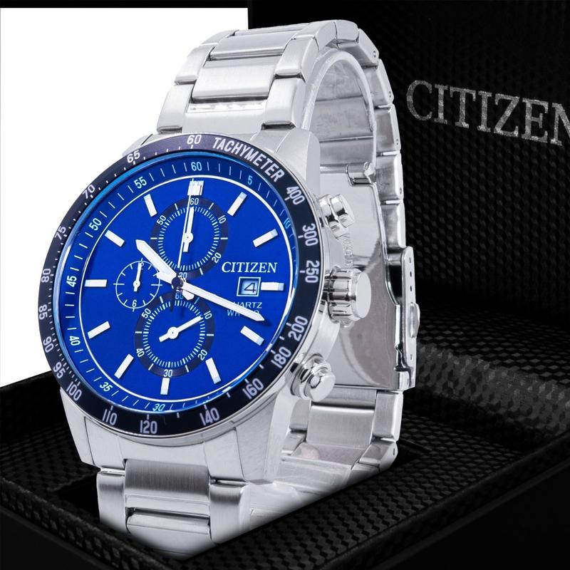 Relógio Citizen Original Masculino Cronográfo Prata Sport - CITZEN ...