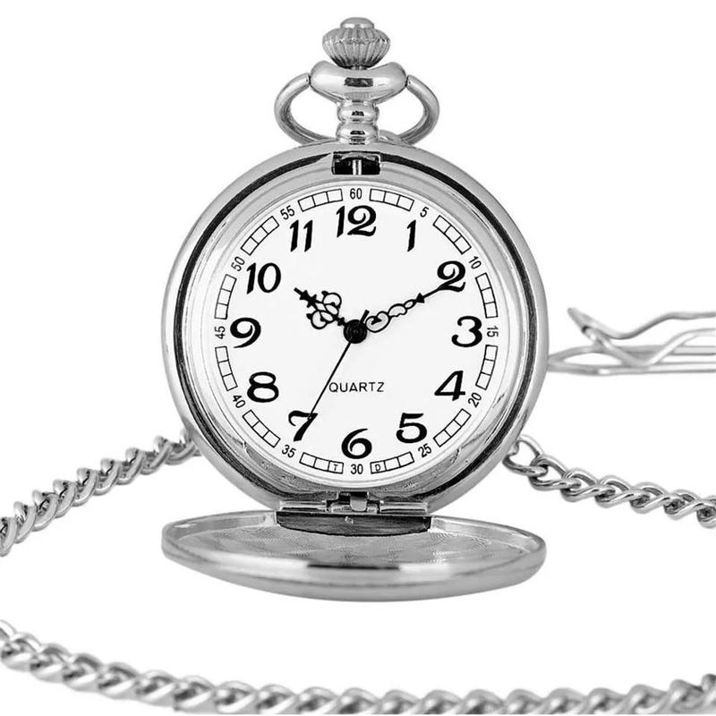 Relógio De Bolso Com Corrente Quartz Vintage Clássico - Yisuya ...