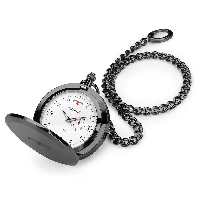 Relógio De Bolso Masculino Technos - Heritage Grafite 1L45BC/4B 74539 ...