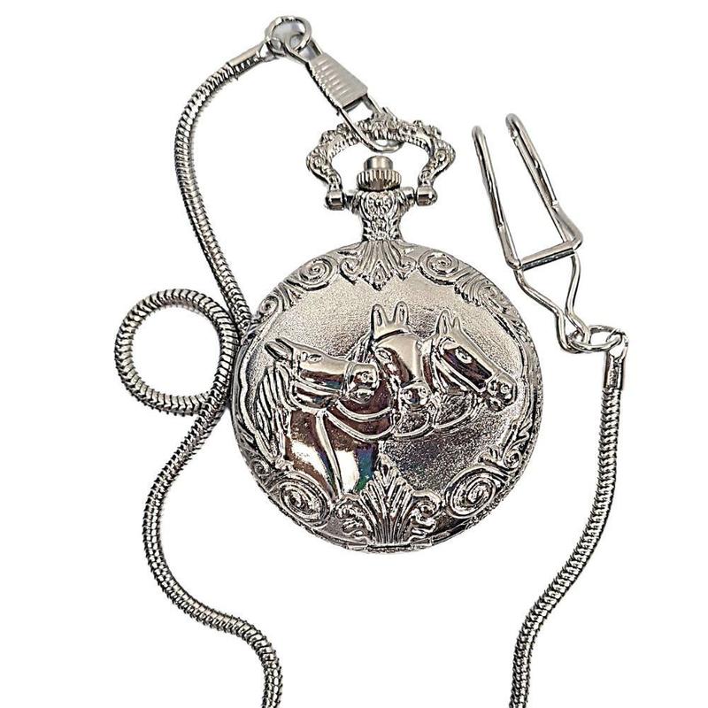 Relógio De Bolso Vintage Retrô Analógico - Was - Relógio de Bolso ...