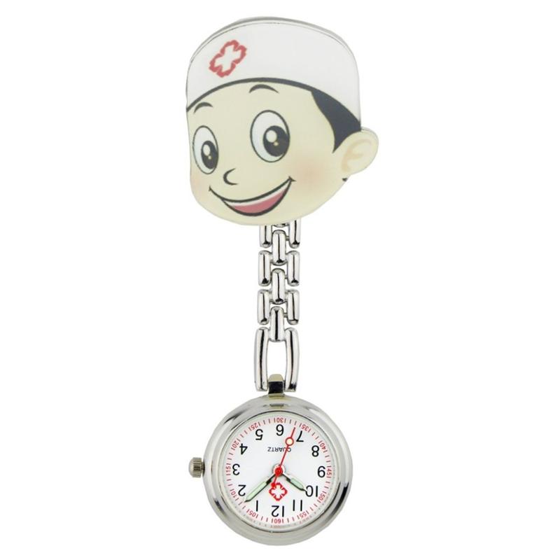 Relógio De Lapela Quartzo Enfermagem Aço Inox Corrente - Memory Watch ...