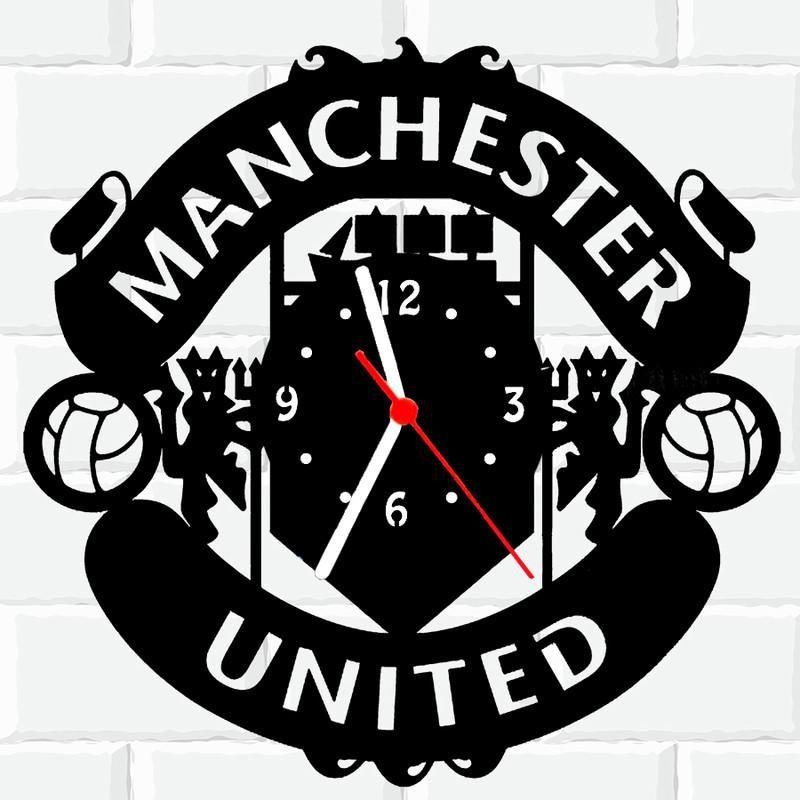 Relógio De Madeira MDF Parede Manchester United - RB Criações - Relógio ...
