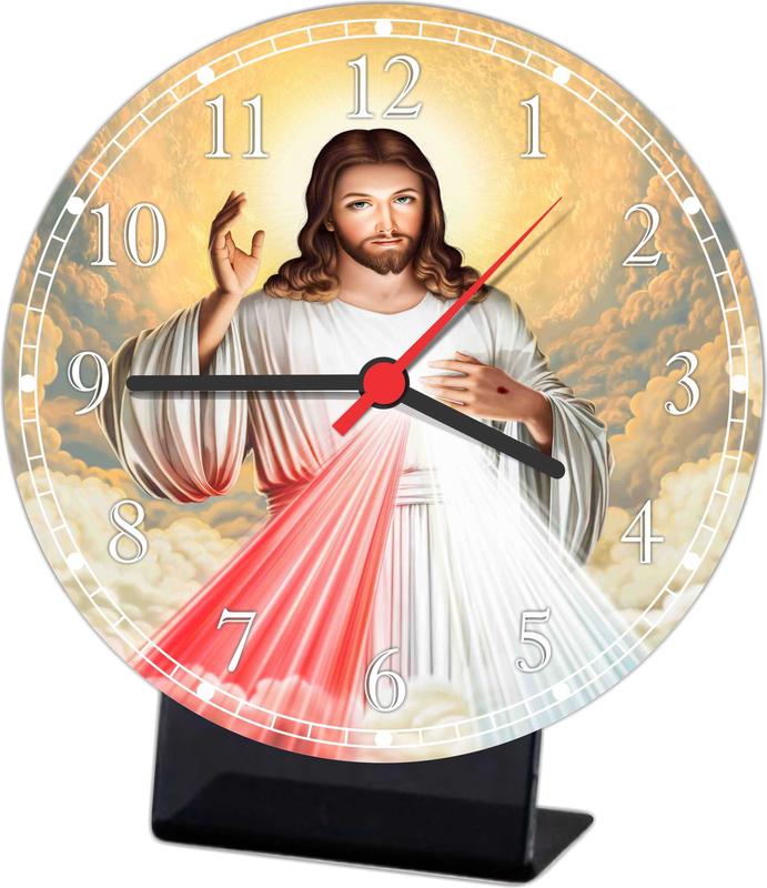 Relógio De Mesa Jesus Cristo Divina Misericórdia Quartz - Vital Quadros ...