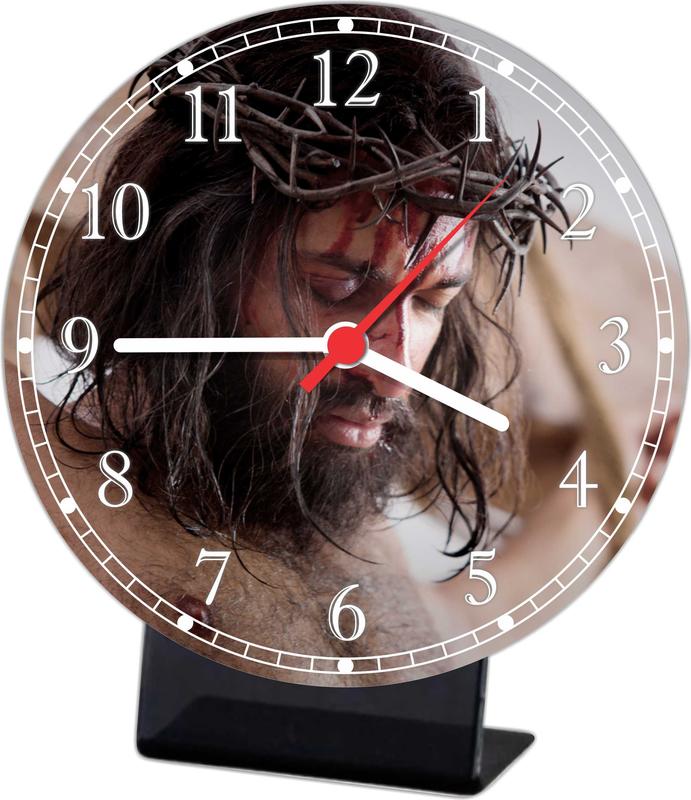 Relógio De Mesa Jesus Cristo Religiosidade Bíblico Quartz R004 - Vital ...