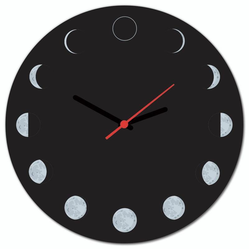 Relógio de Parede Beek FASES DA LUA - Relógio / Despertador de Parede ...