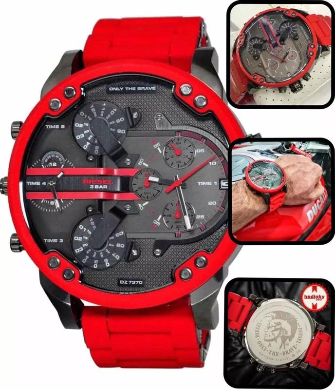 Relógio Diesel Dz7370 Vermelho c/ caixa e NOTA FISCAL - Relógio de ...