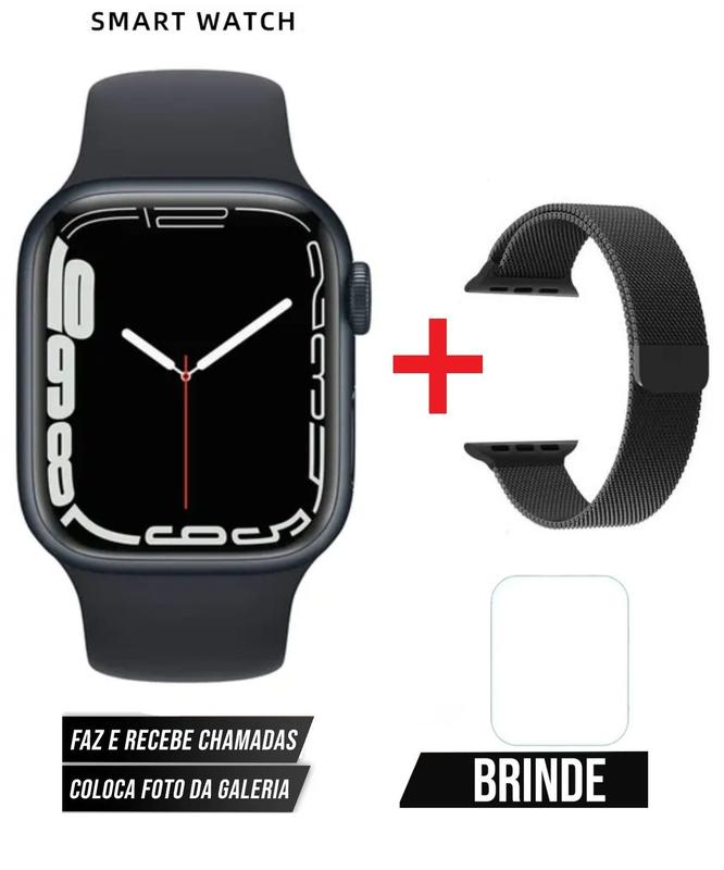 Relógio Digital Para Ios Android Feminino Masculino Com 2 Pulseiras ...
