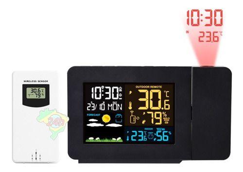 Relogio Digital Sensor Tempera C/ Projetor Horas Fanju Color ...