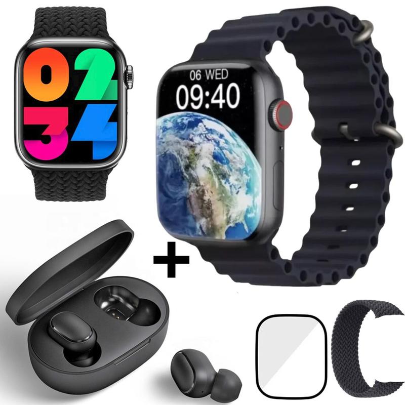 Relógio Digital SmartWatch V9 PRO MAX 47mm + Fone bluetooth A6S ...