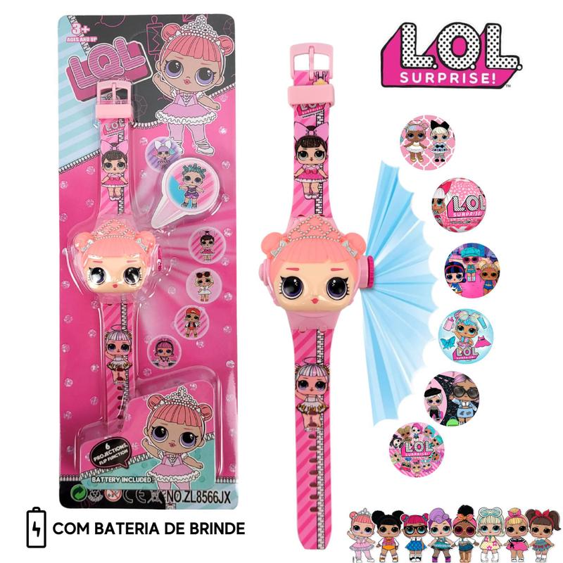 Relogio Infantil Projetor LOL Surprise 6 Imagens 3D Luz - AuShopExpress ...