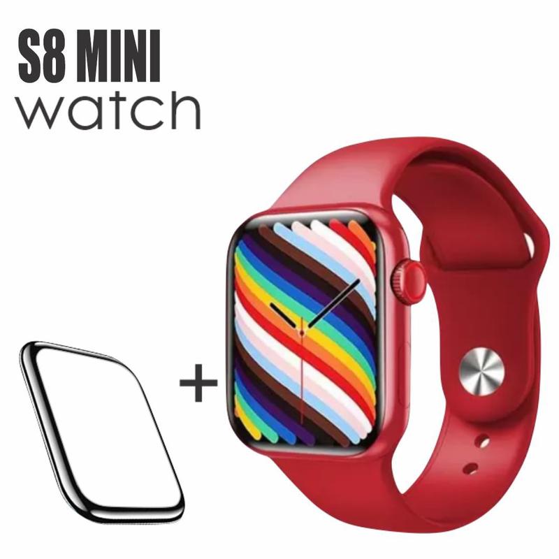 Relógio Inteligente S8 Mini Branco Sport Watch band Metal Shell 40MM ...