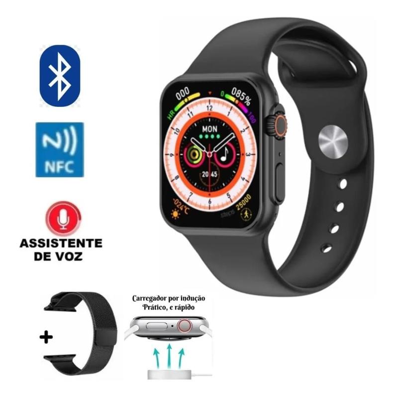 Relógio Inteligente Smartwatch Gs8 Ultra Series 8 Nfc Siri - Smartwatch ...