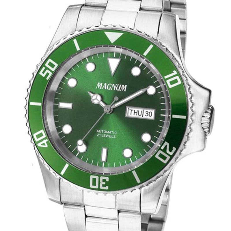 Relógio Magnum Masculino Automático Original Garantia 2 Anos MA35075G ...