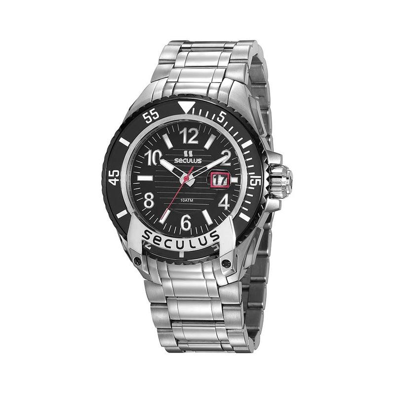 Relógio Masculino Aço Royal Marine Prata - Seculus - Relógio Masculino ...