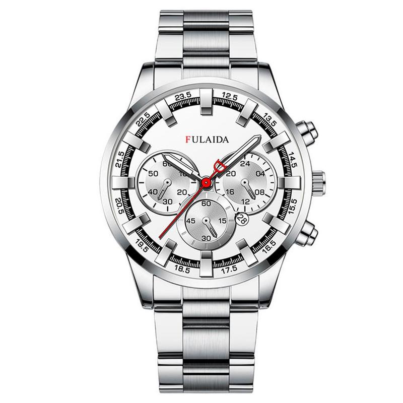 Relógio Masculino de Pulso em Aço Inox Sofisticado - Fulaida - Relógio ...