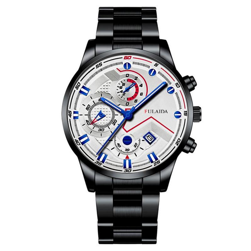 Relógio Masculino de Pulso em Aço Inox Sofisticado - Fulaida - Relógio ...