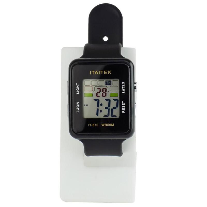 Relógio Masculino Preto Digital A Prova D' Água Calendário - Itaitek ...