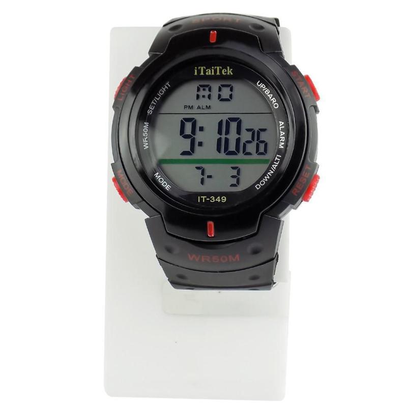 Relógio Masculino Preto Digital Prova D' Água Calendário - Itaitek ...