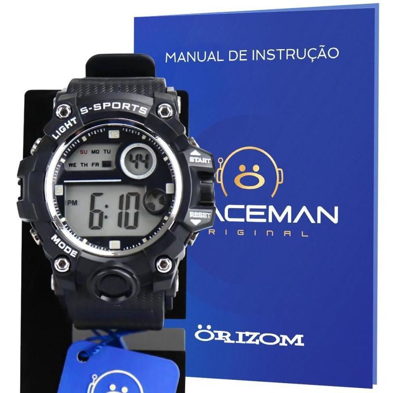 Relógio Masculino Prova Dagua Digital 24H Luxo Casual - Orizom ...