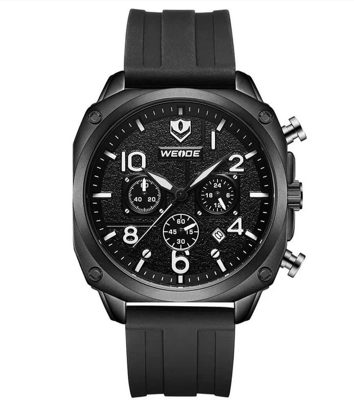 Relógio Masculino Weide Wd009B Borracha Cronógrafo Preto - Relógio Masculino - Magazine Luiza