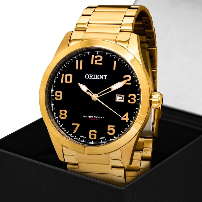 Relógio Orient Masculino Orient Dourado Relógio Original Relógio ...