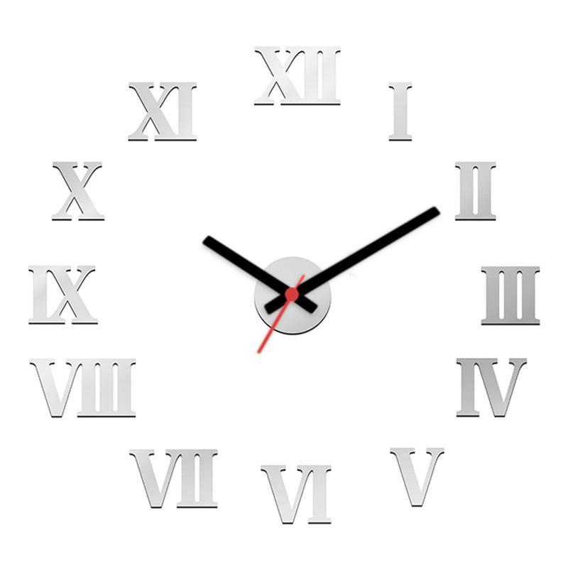 Relógio Romano Parede Monte Você Mesmo Sala Cozinha Espelhado - Intempo ...