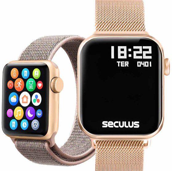 Relógio seculus smartwatch rose 2 pulseiras 17001mpsvrl4 - Smartwatch e ...