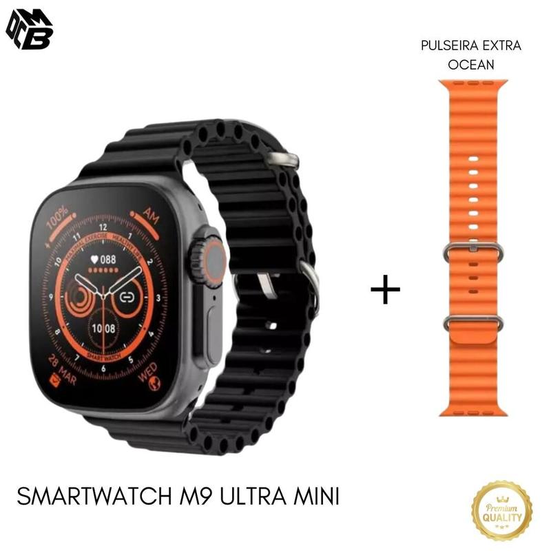 Relógio Smart Watch Feminino Masculino M9 Ultra Mini Série 9 Com 2 ...