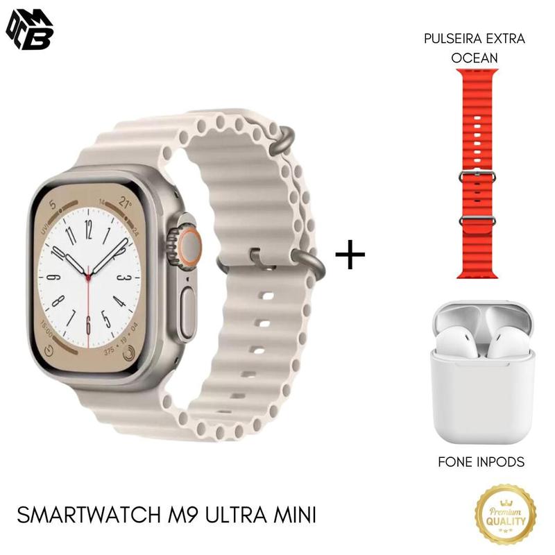 Relógio Smart Watch M9 Ultra Mini Série 9 Lançamento 2024 Com 2 ...