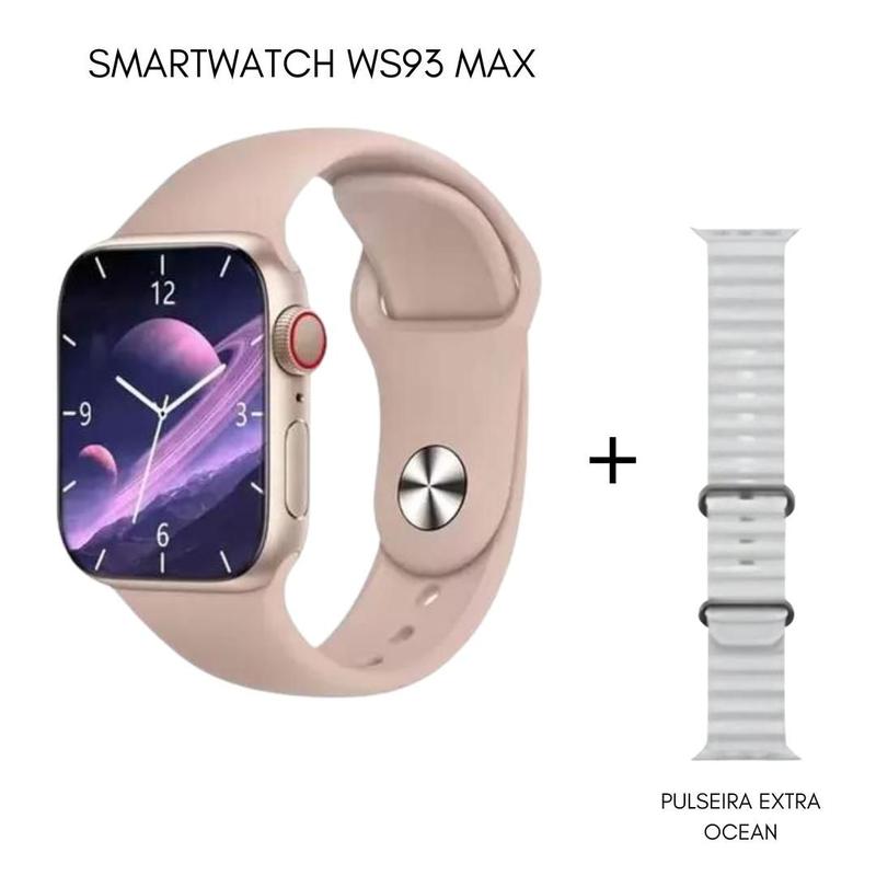 Relogio Smart Watch8 Ws93Max Series 8 44mm + Pulseira Extra Ocean ...