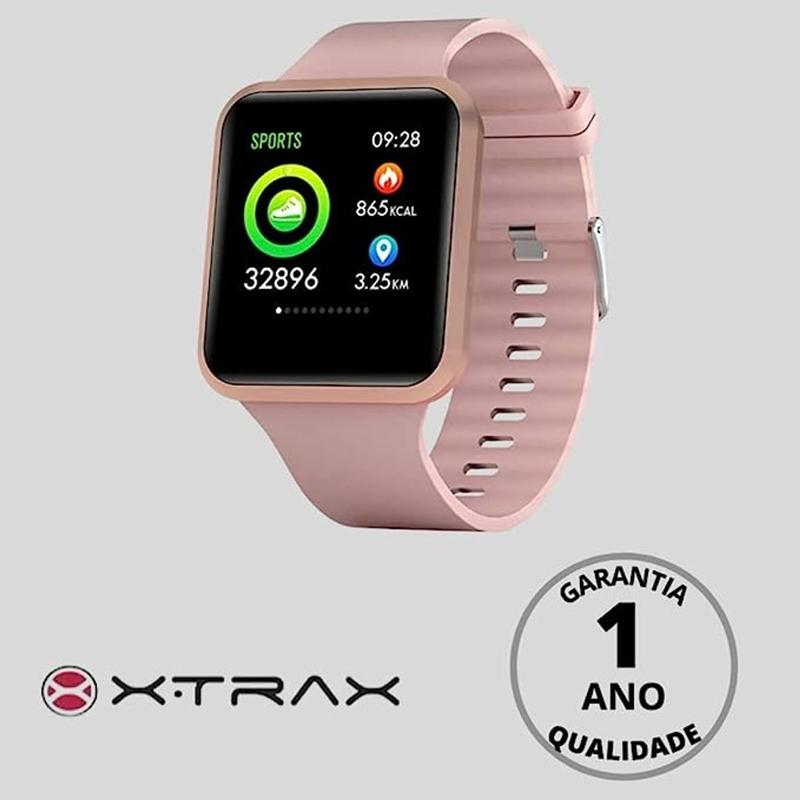 Relógio Smartwatch Android E IOS Bluetooth 5.0 Xtrax Rosé - Smartwatch ...