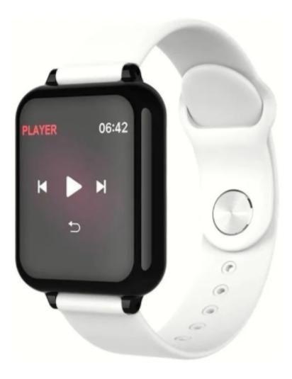 Relógio Smartwatch Branco B57 - Compatível com Android e IOS - Smart ...