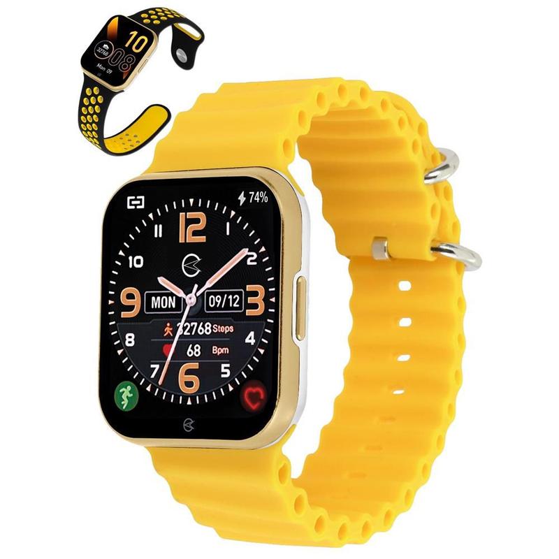 Relógio Smartwatch Champion Ref: Ch50033b Dourado Retangular ...