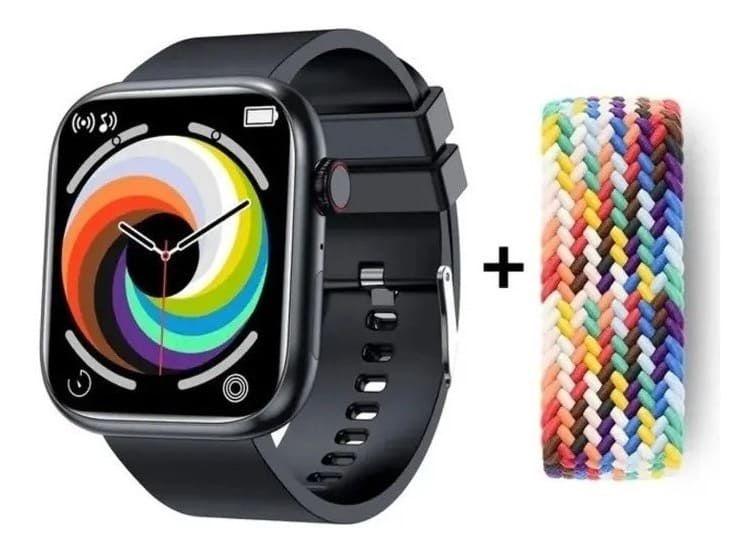 Relógio Smartwatch Digital Preto Novo Lançamento SW8 Duas Pulseiras ...