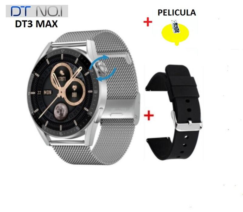 Relogio Smartwatch Dt3 Max Faz Ligações Baixa Mostradores + Foto Na ...
