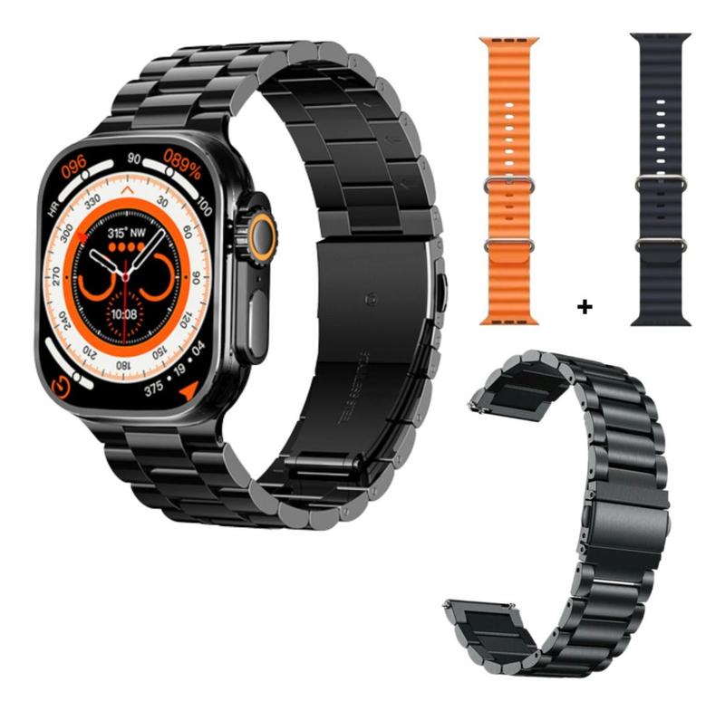Relógio Smartwatch Feminino E Masculino Preto Ws09 Luxo 24k Ultra ...