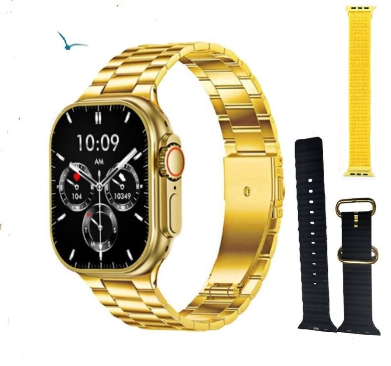 Relógio Smartwatch G9 Ultra Pro Gold Nfc Gps Baixa Foto + Mostradores ...