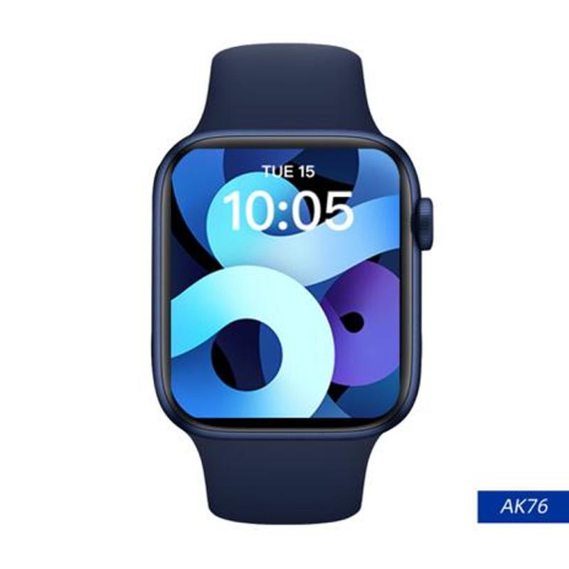 Relogio Smartwatch Inteligente AK76 44mm Atualizado Android iOS - Azul ...