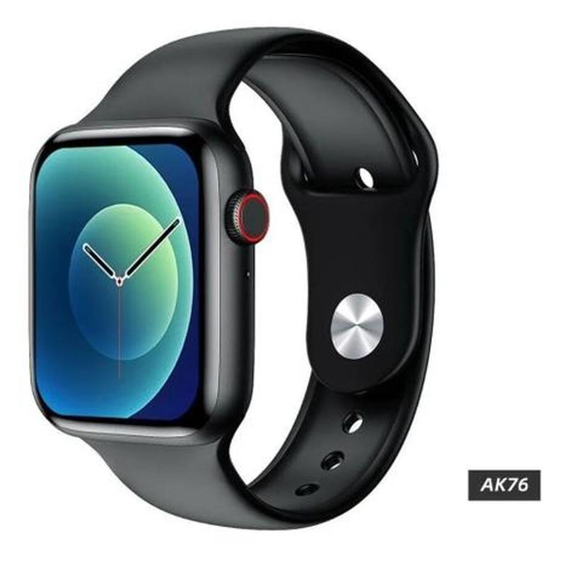 Relogio Smartwatch Inteligente AK76 44mm Atualizado Android iOS - PRETO ...
