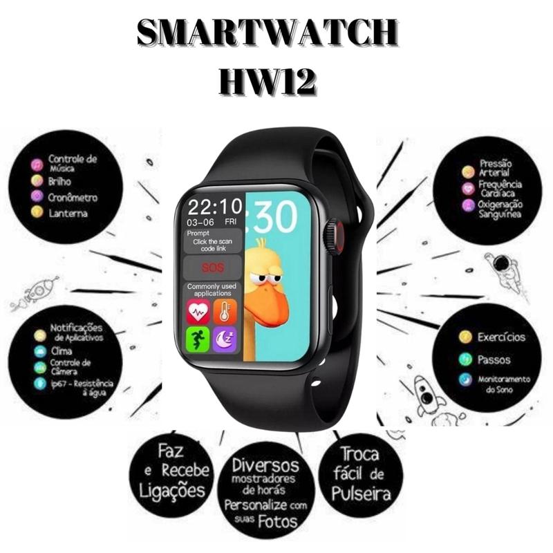 Relógio Smartwatch Inteligente Hw12 40mm Android iOS Bluetooth - Smart Bracelet - Smartwatch e ...