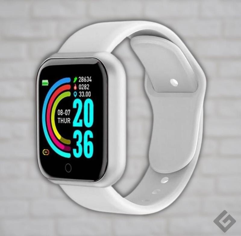 Relógio Smartwatch Inteligente Y68 Android iOS Bluetooth - Branco ...