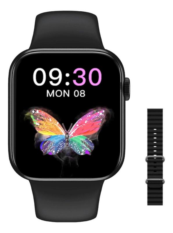 Relógio Smartwatch S28 Pro Preto a prova d'gua envio imediato Duas ...